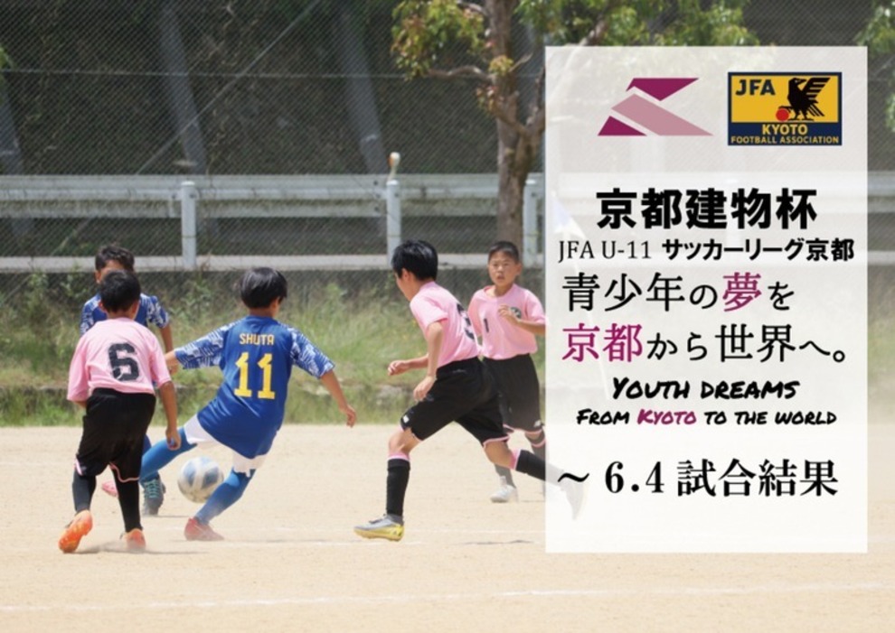 第4回「京都建物杯」JFA U-11 サッカーリーグ京都 結果表 | 京都建物ホールディングス あなたの家、それは世界で一番素敵な場所